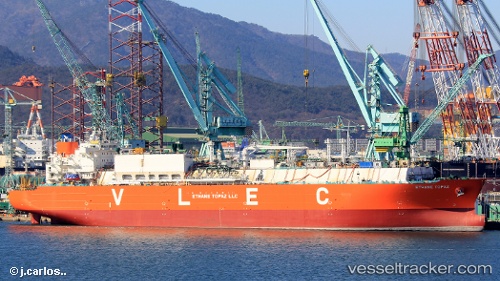 Ethane Topaz - Tankship, IMO 9752618, MMSI 538006979, Callsign V7TO3, Flag Marshall Islands ...