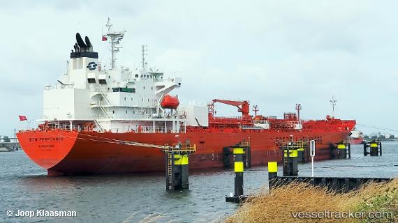 Bow Performer - Tankship, IMO 9790658, MMSI 563070500, Callsign 9V8568, Flag Singapore ...