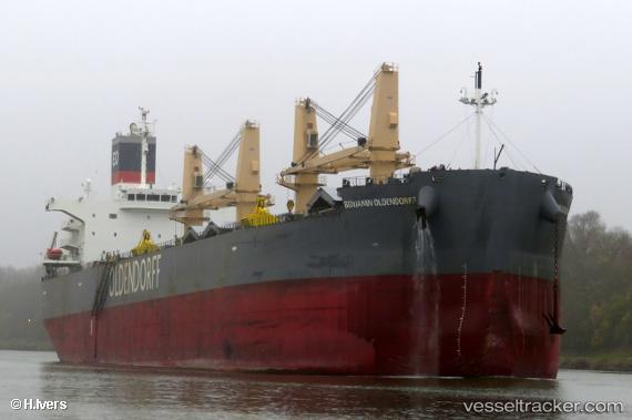 Benjamin Oldendorff - Cargo Ship, IMO 9853034, MMSI 255806325, Callsign CQEA3, Flag Portugal ...
