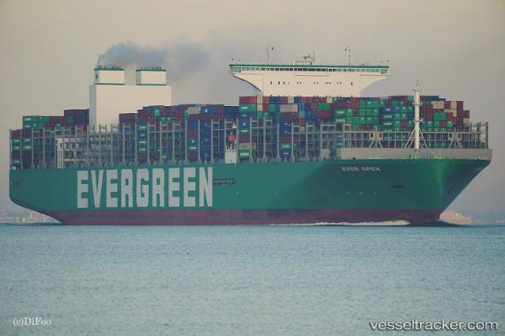 Ever Apex - Cargo Ship, IMO 9893979, MMSI 563155500, Callsign 9V7623 ...